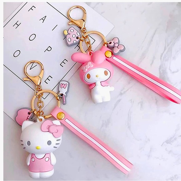 Sanrio | Accessories | New Key Chain Anime Characters Five Different ...